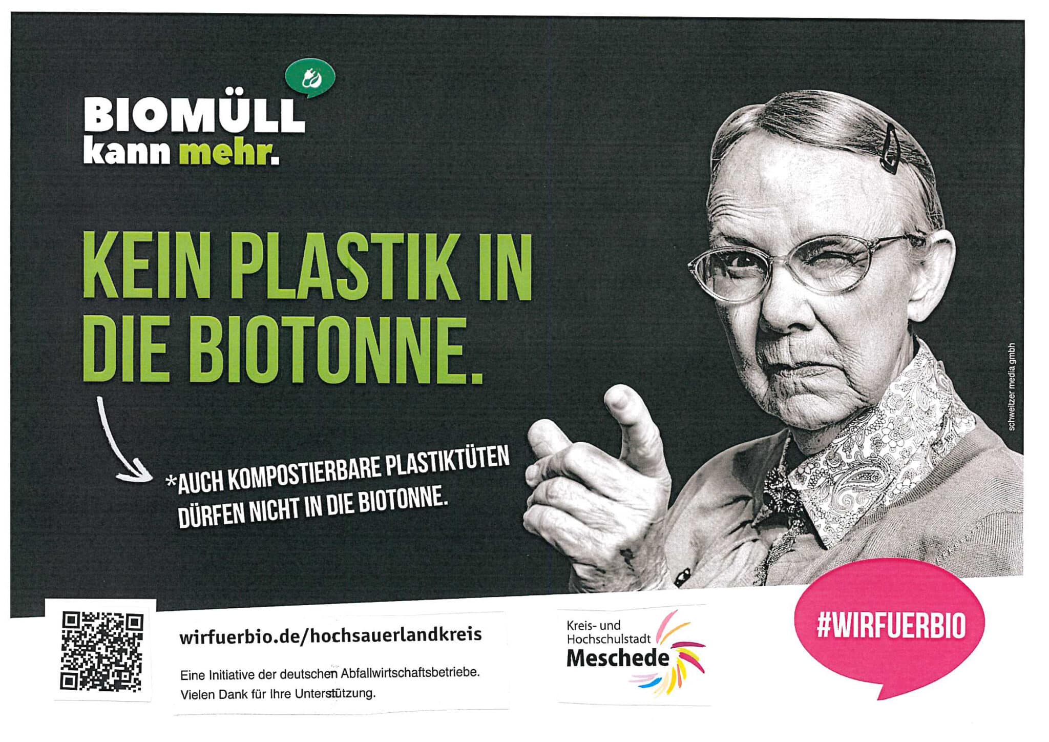 Kampagne #wirfuerbio gegen zu viel Plastik im Biomüll: Kontrollen und Konsequenzen